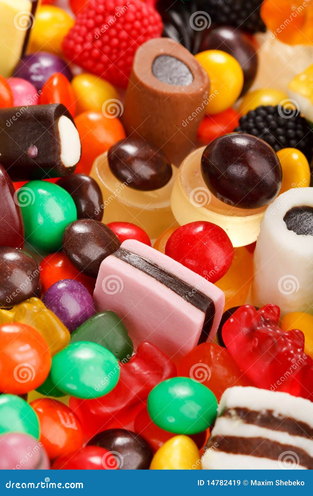 Variedade De Doces Coloridos Imagem de Stock - Imagem de cores ...