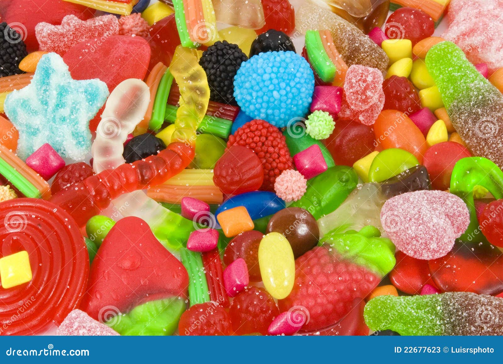 Variedade Sweetened De Doces Coloridos Imagem de Stock - Imagem de ...