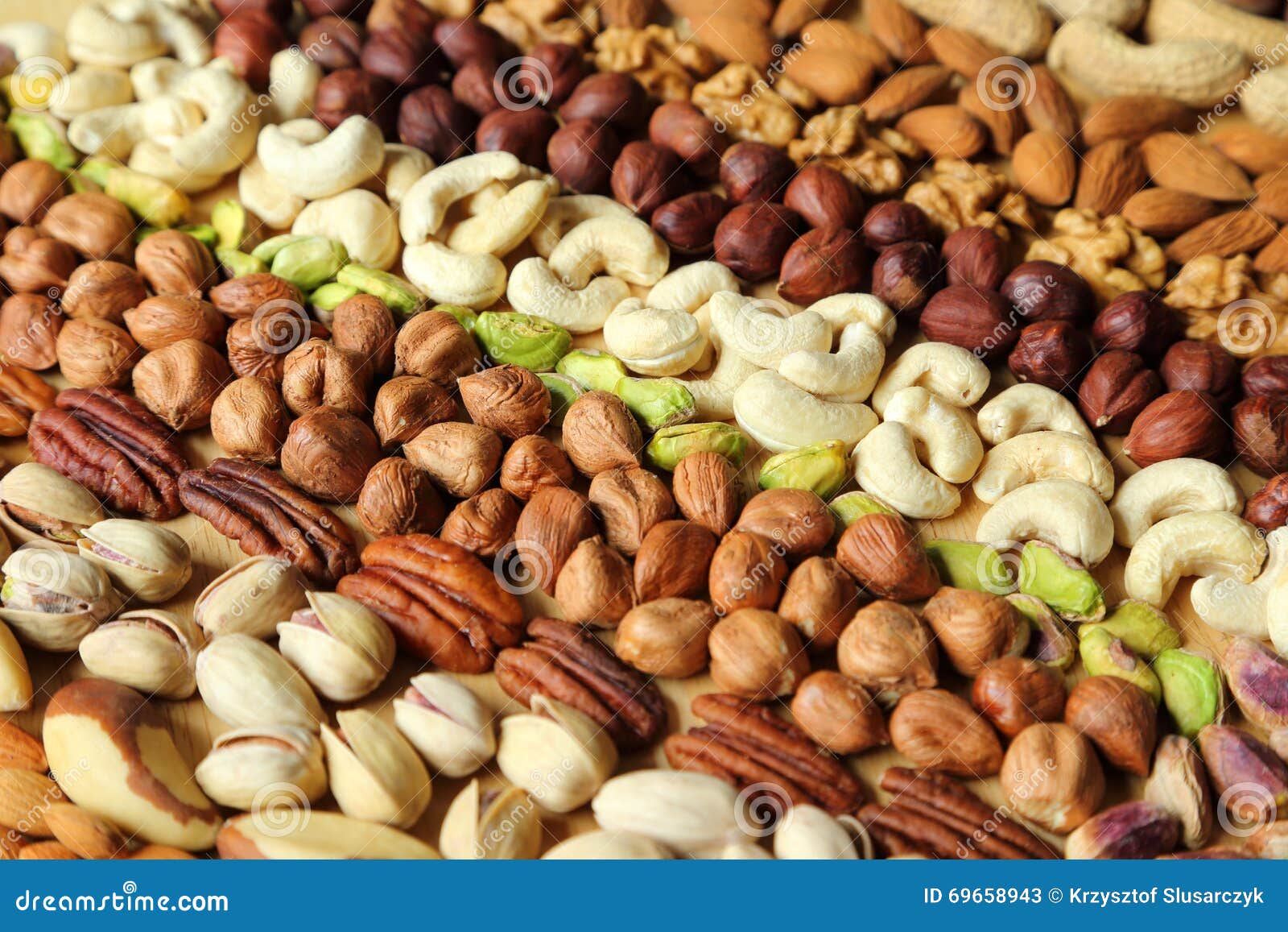 Varieties of nuts. stock image. Image of diversity, pecan - 69658943