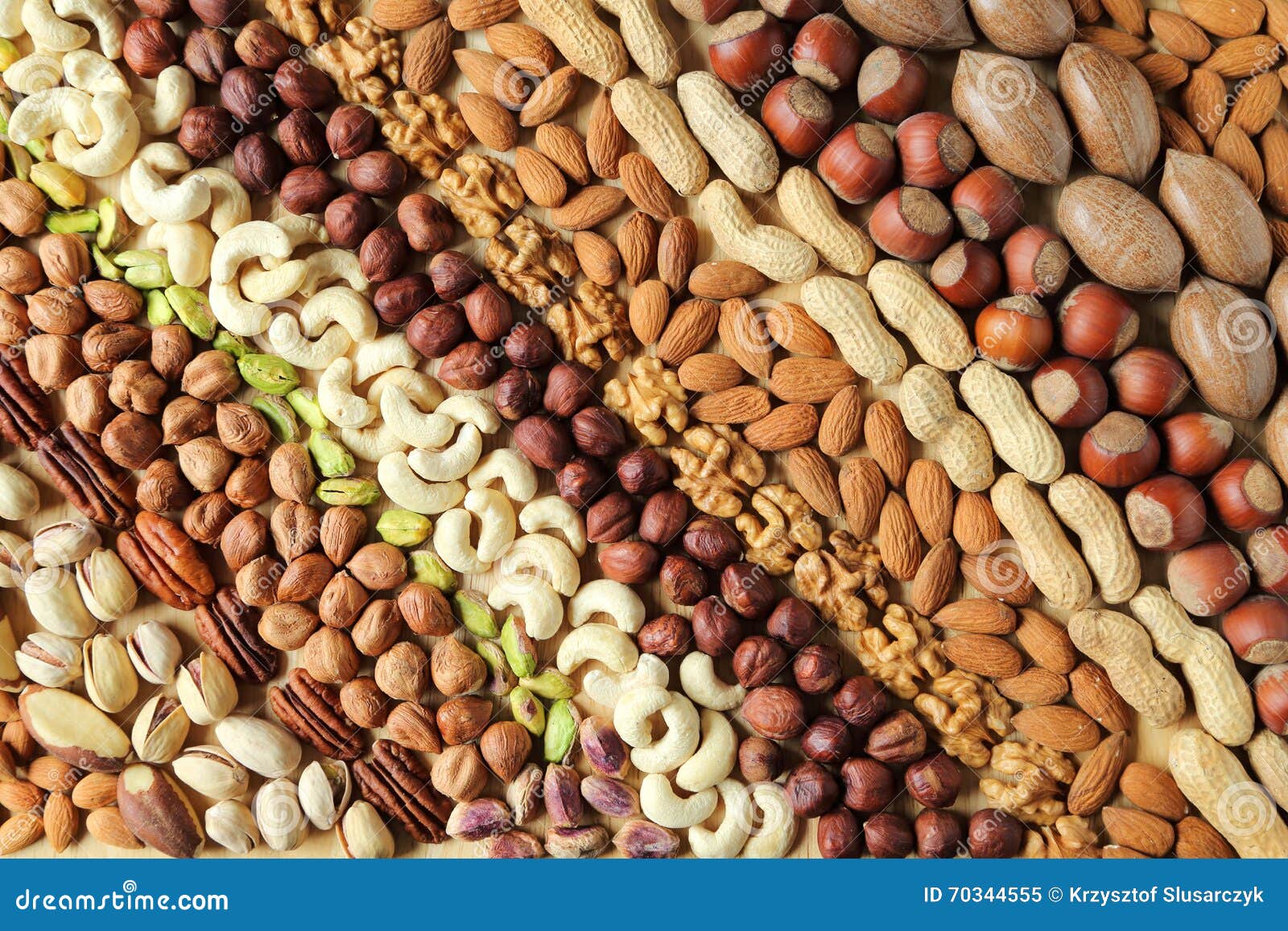 Varieties of nuts. stock image. Image of pecan, peanut - 70344555