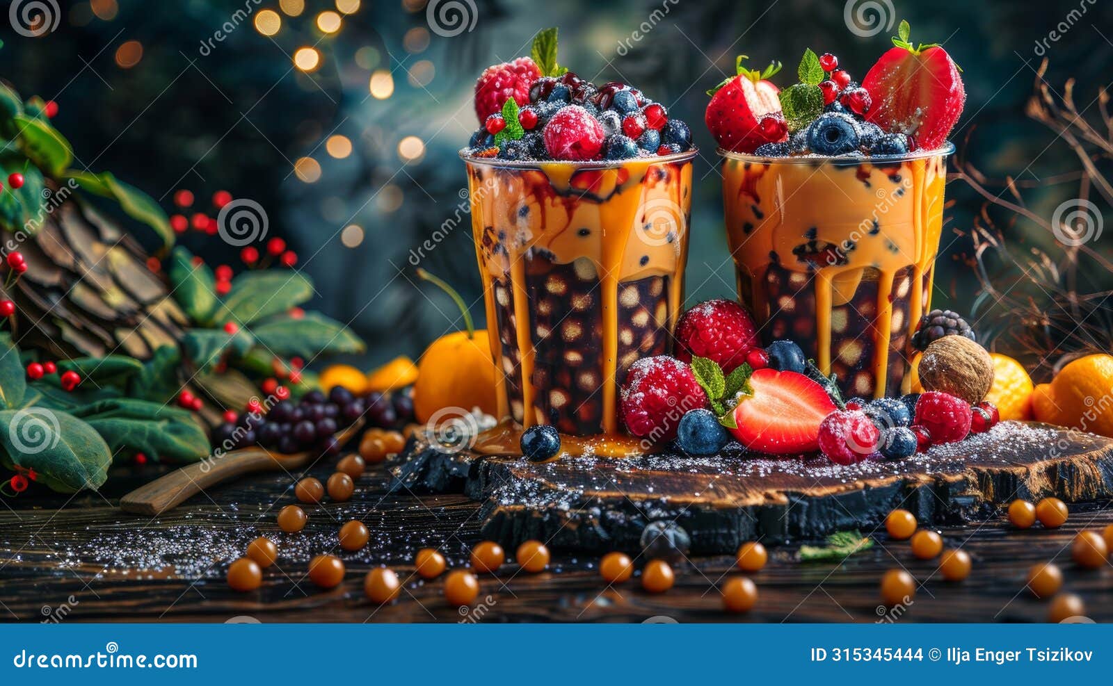 Varieties Of Oolong Bubble Tea With Tapioca Pearls In Milk Tea For A ...