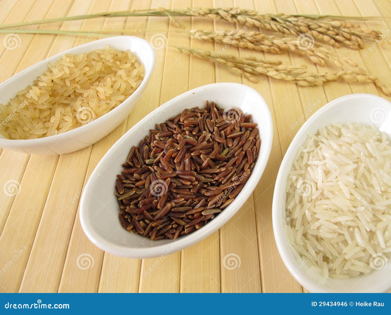 Varieties of rice stock photo. Image of cereals, varieties - 29434946
