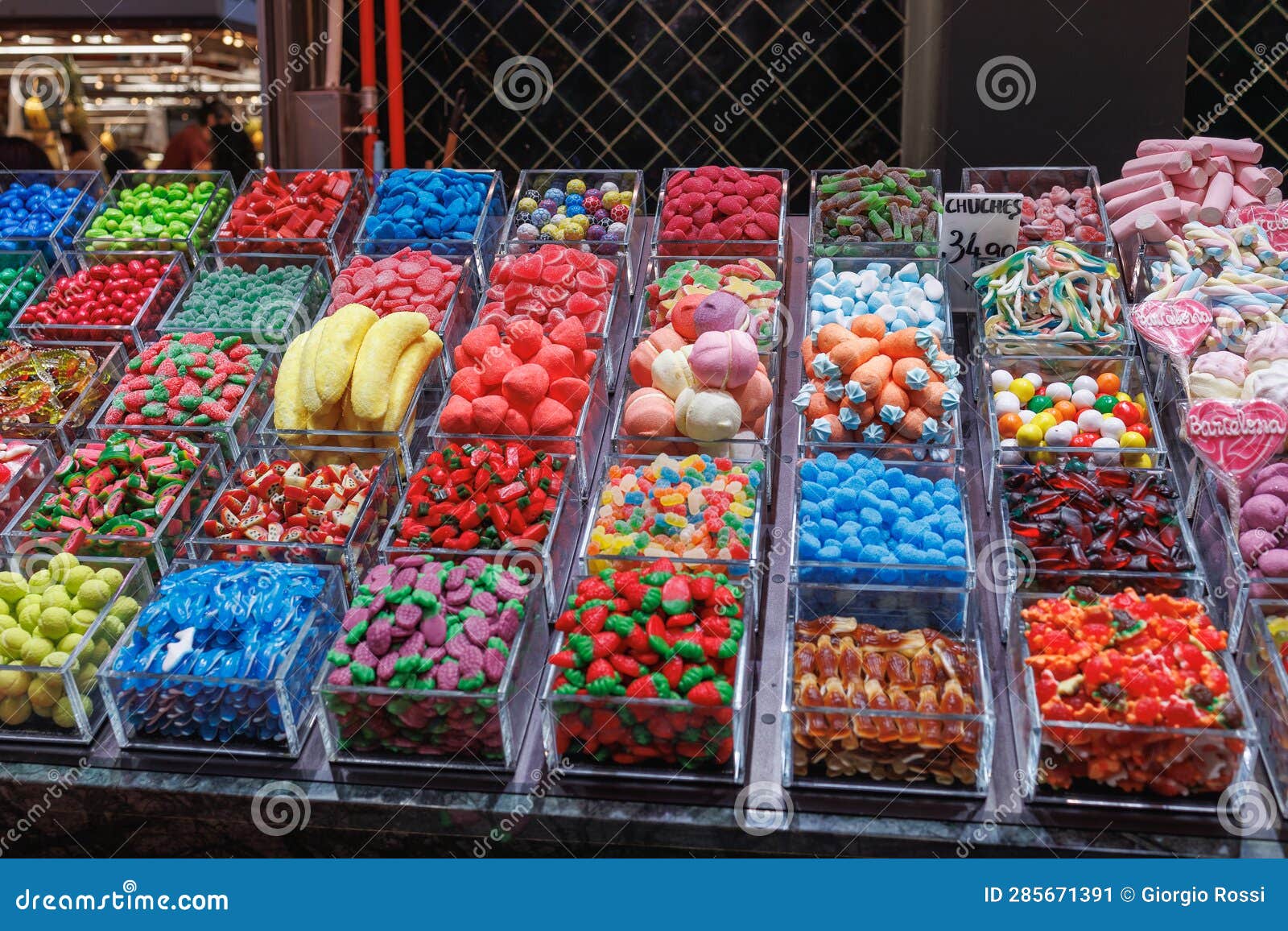 Varieties of Sugary Gummies in Various Shapes and Colors Stock Image ...