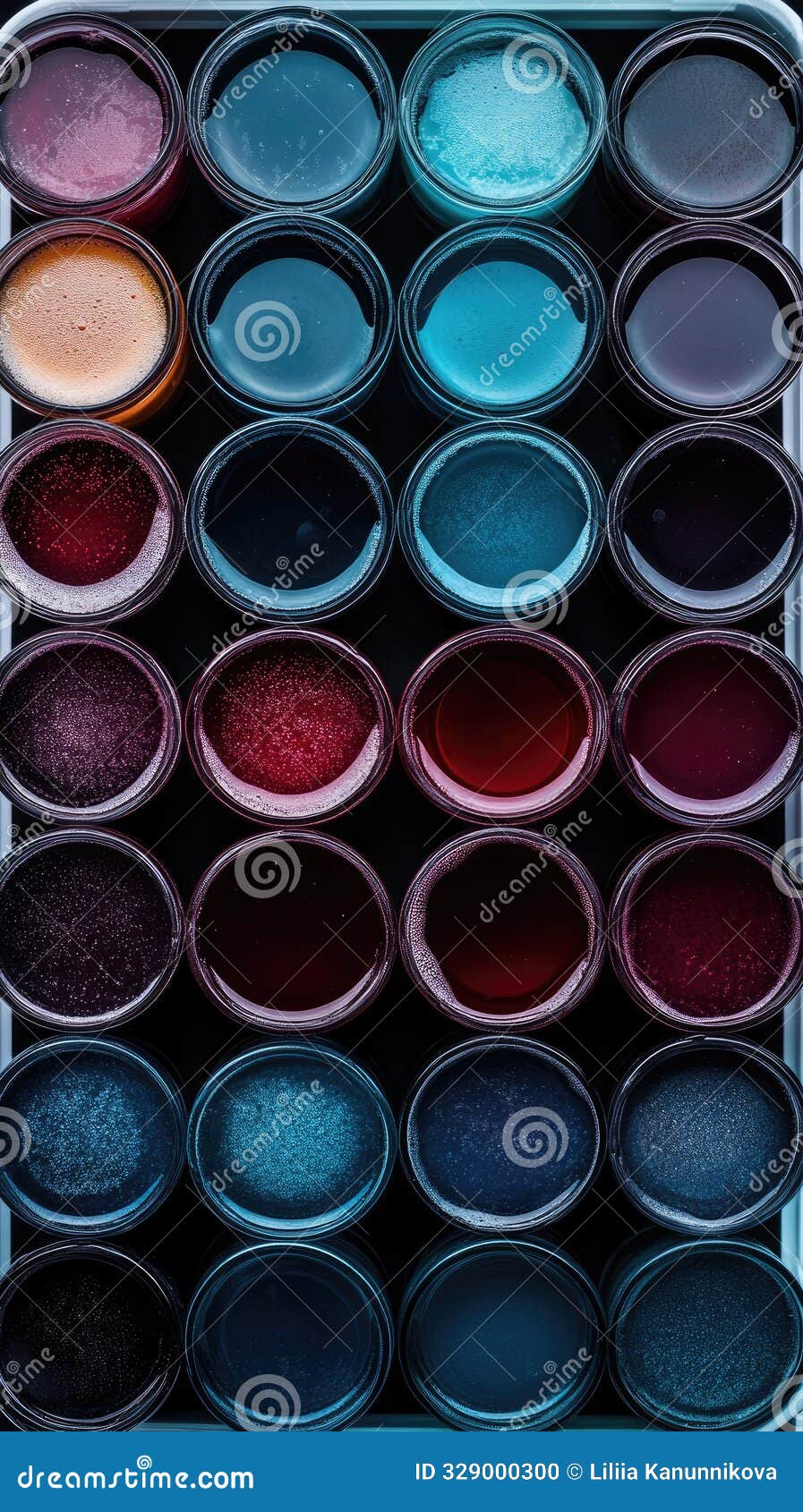 A Variety of Acrylic Paint Tubes Arranged by Color Create a Striking ...