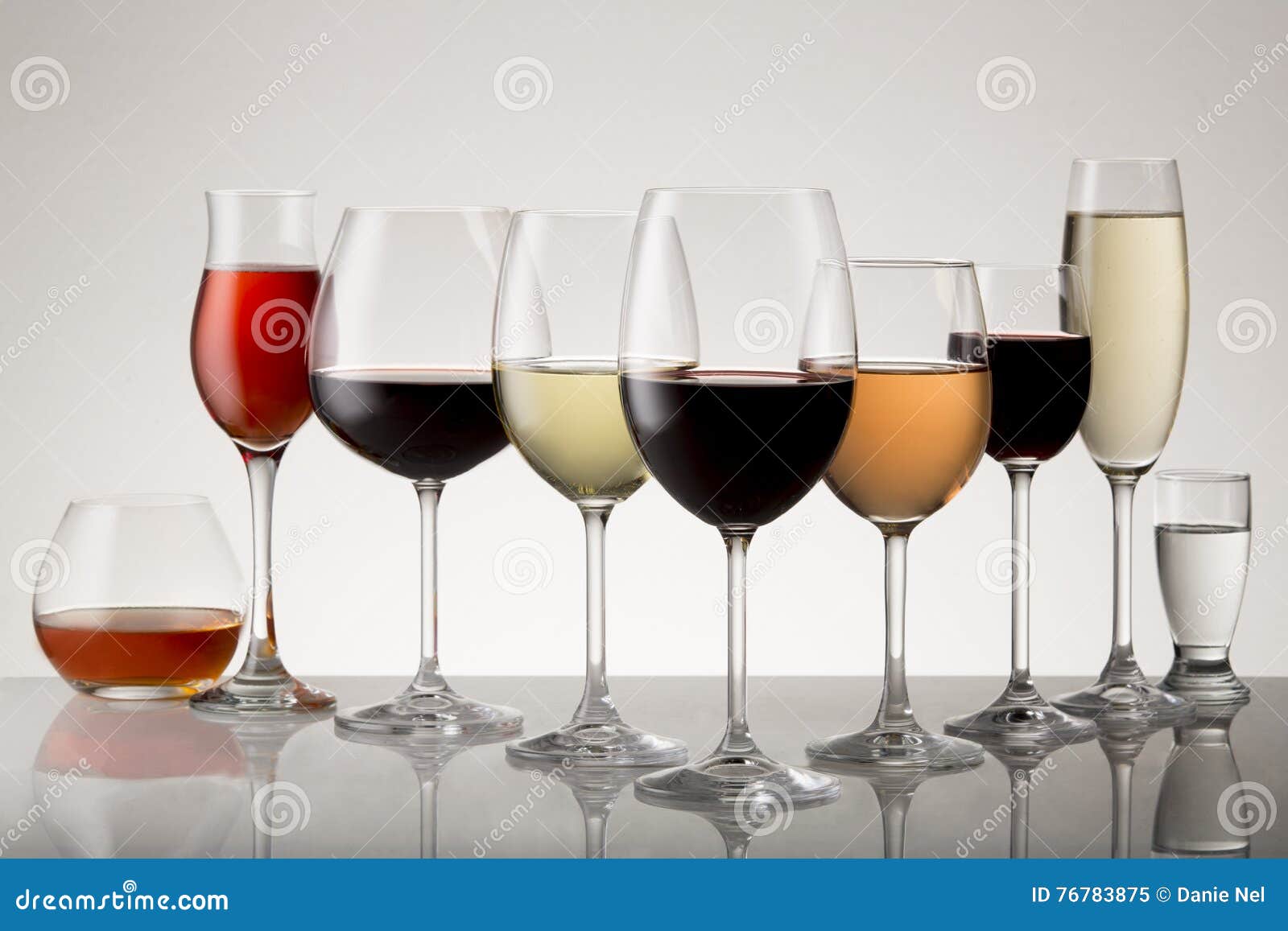 Variety of Alcoholic Beverages Stock Image - Image of blanc, alcoholic ...