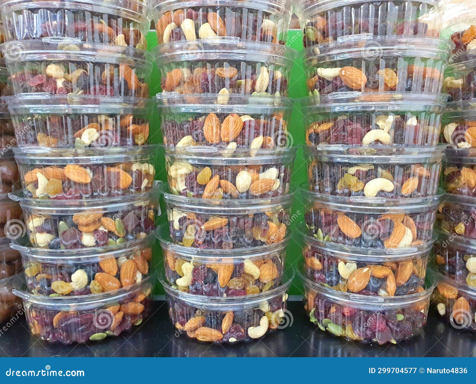 Pre-packed Mix Nuts and Raisins Stock Image - Image of fruit, nuts ...