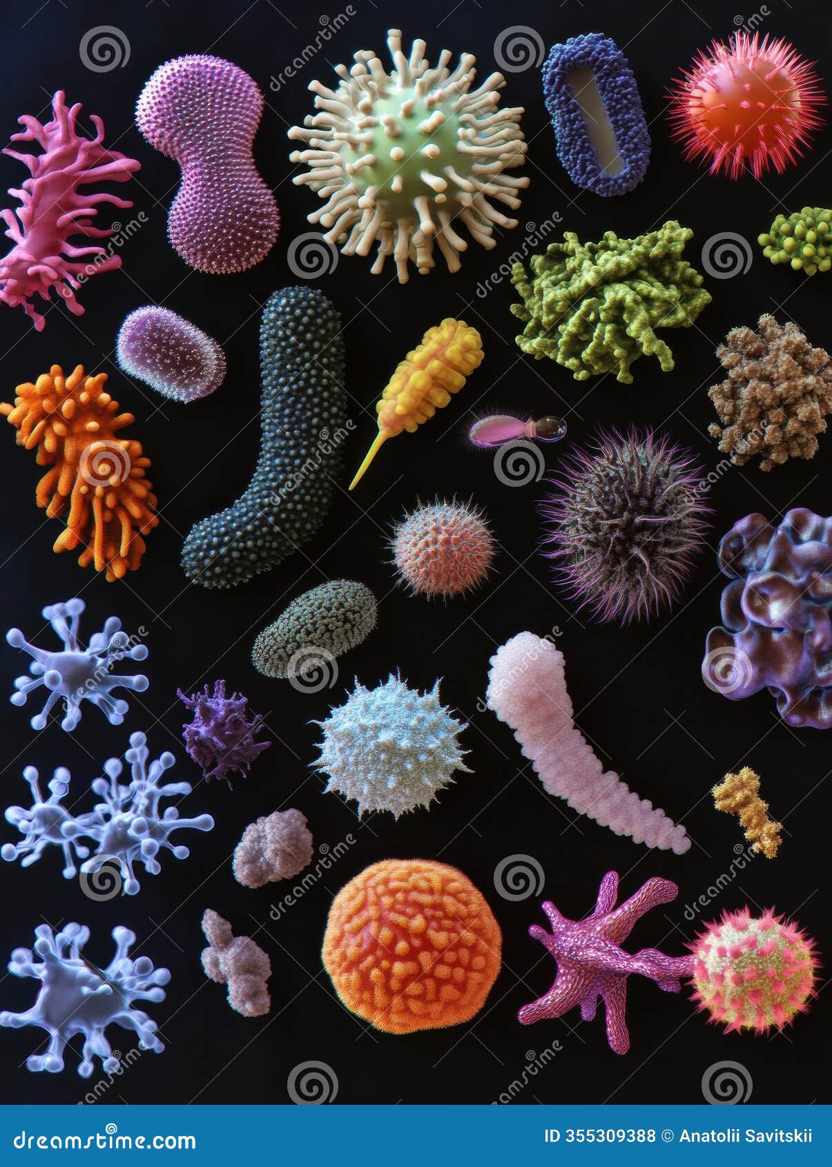 Exploration of Diverse Bacterial Forms Showcasing Evolution and ...