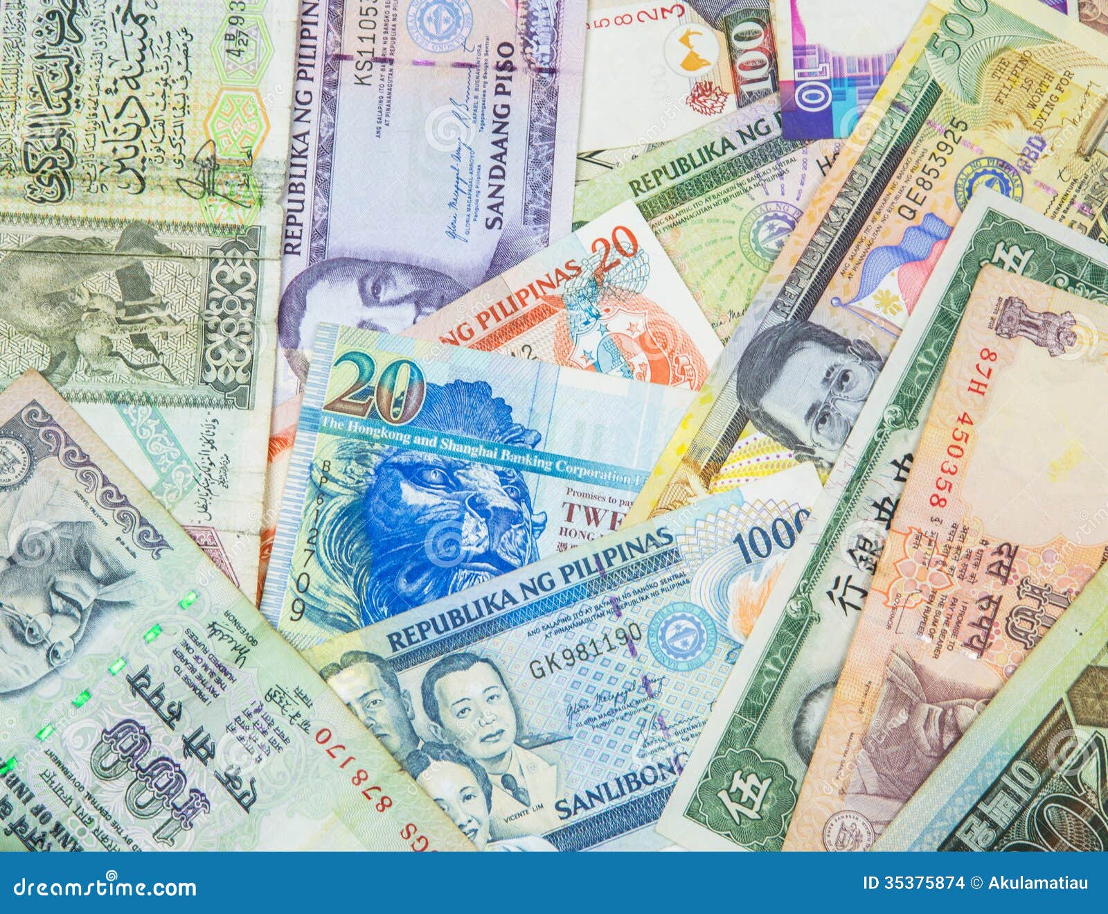 Variety of Bank Notes III stock photo. Image of currency - 35375874