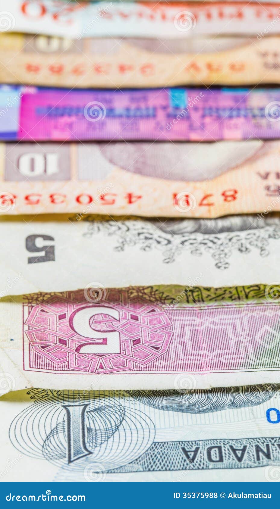 Variety of Bank Notes VI stock photo. Image of cash, colorful - 35375988