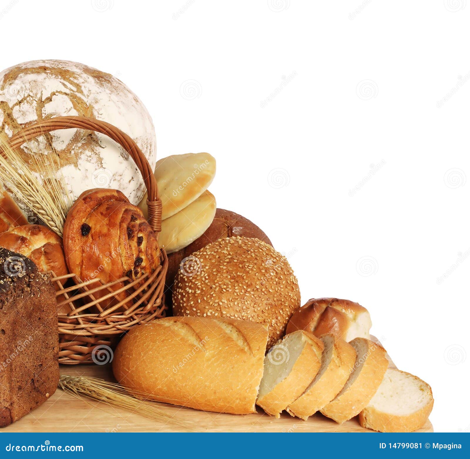 Variety of bread stock image. Image of gourmet, basket - 14799081