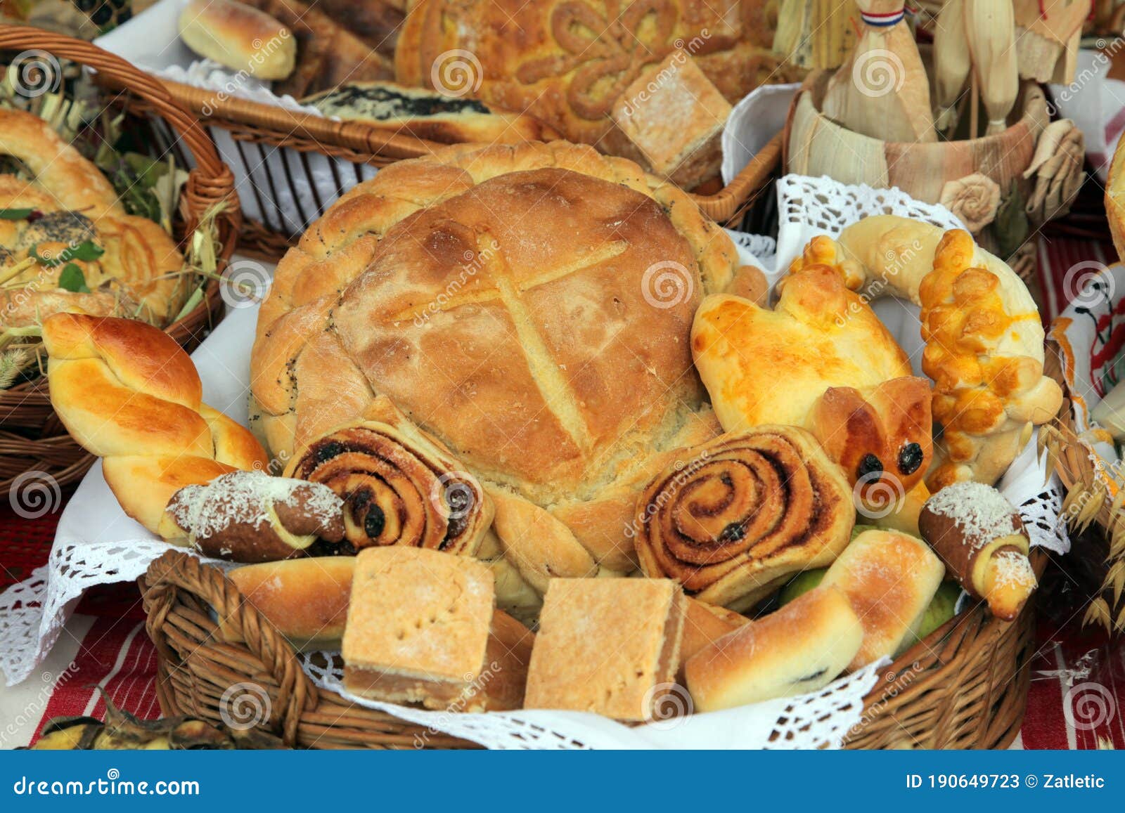 Variety of bread stock image. Image of foodstuffs, freshness - 190649723