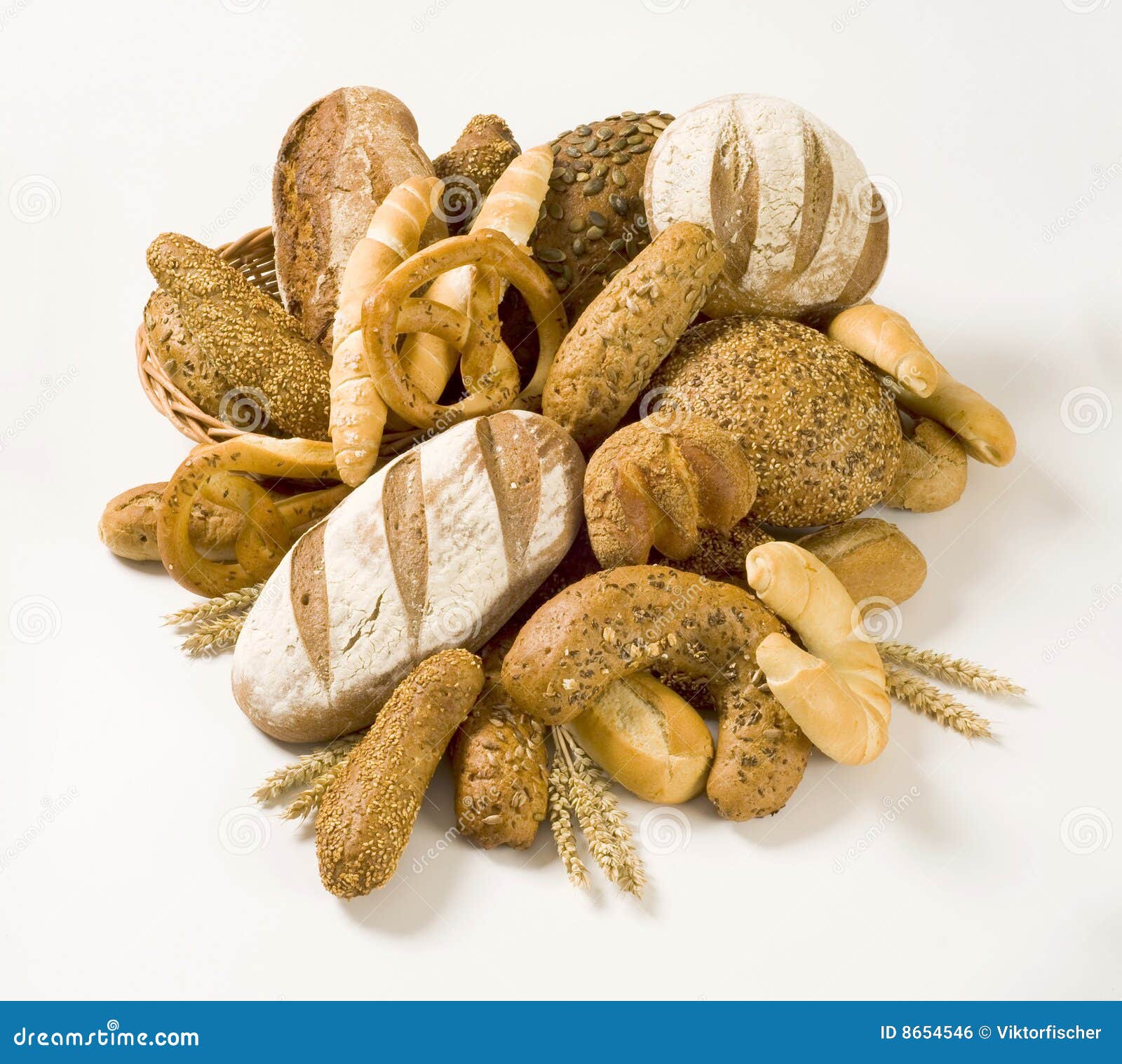 Variety of bread stock photo. Image of bread, flax, breakfast - 8654546