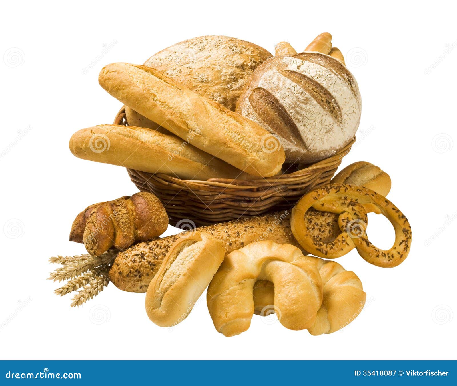Variety of bread stock image. Image of wheat, group, bread - 35418087