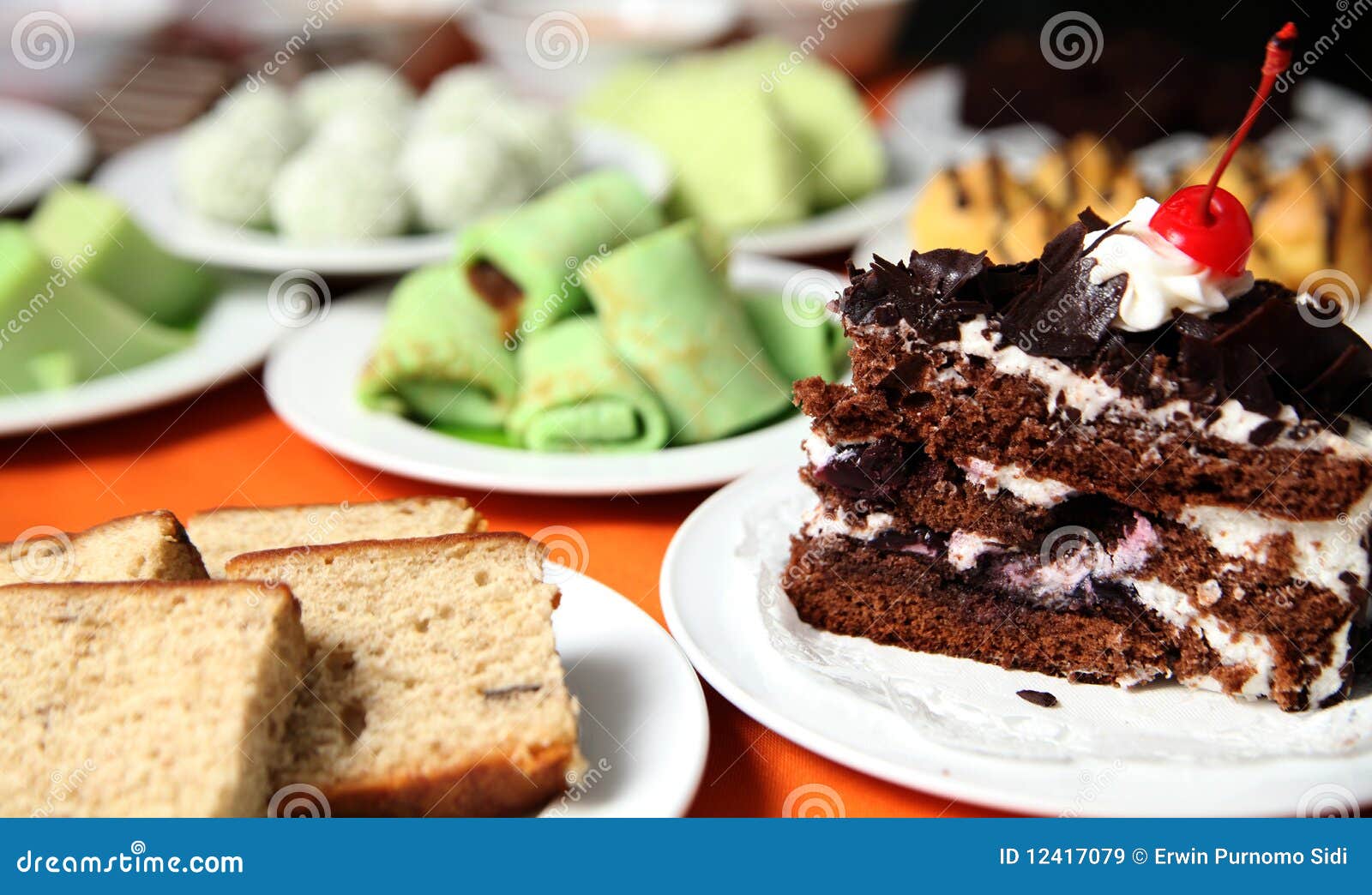 Variety of cakes stock image. Image of white, pastries - 12417079
