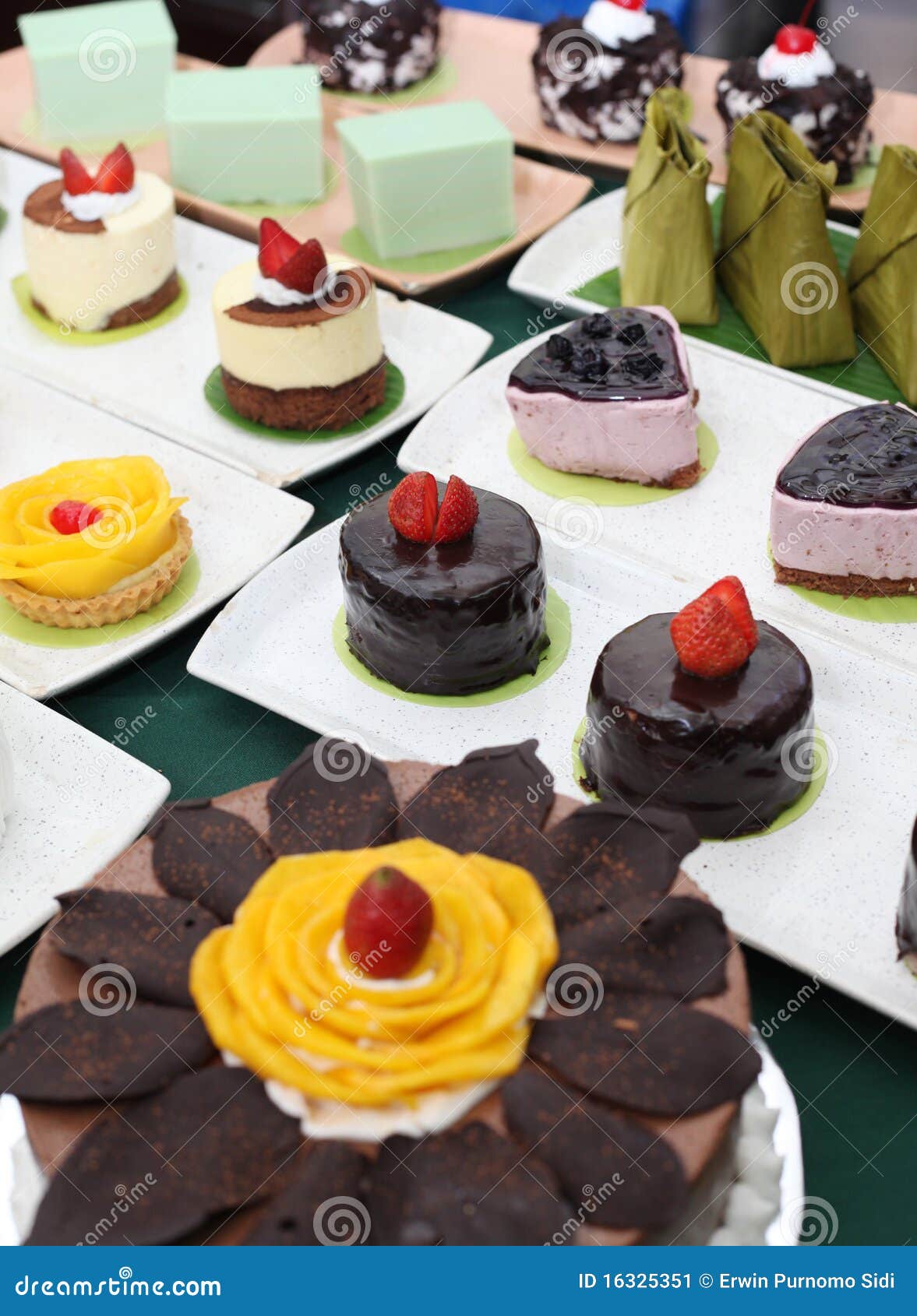Variety of cakes stock image. Image of bakery, dessert - 16325351