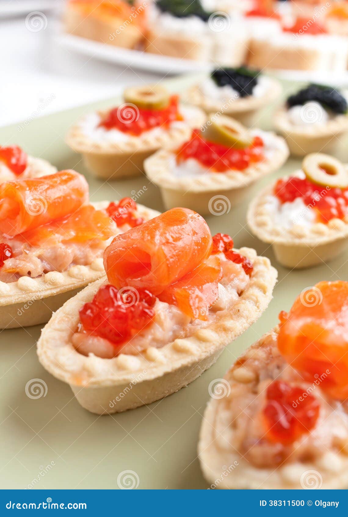 Variety of Canapes stock photo. Image of restaurant, canape - 38311500