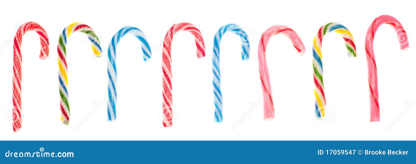 Variety of Candy Cane Candies Stock Image - Image of festive, appetizer ...