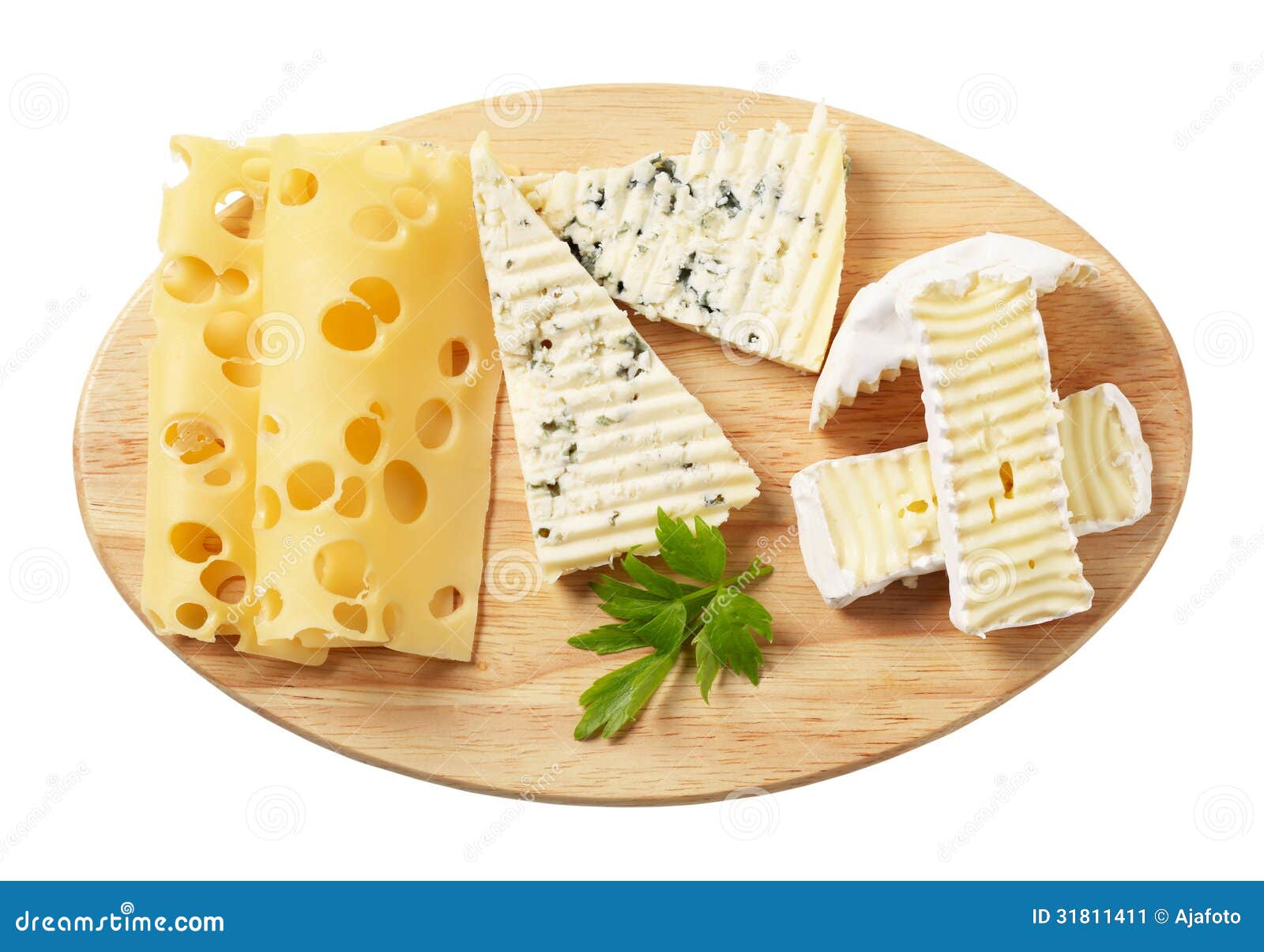 Variety of cheeses stock image. Image of closeup, oval - 31811411