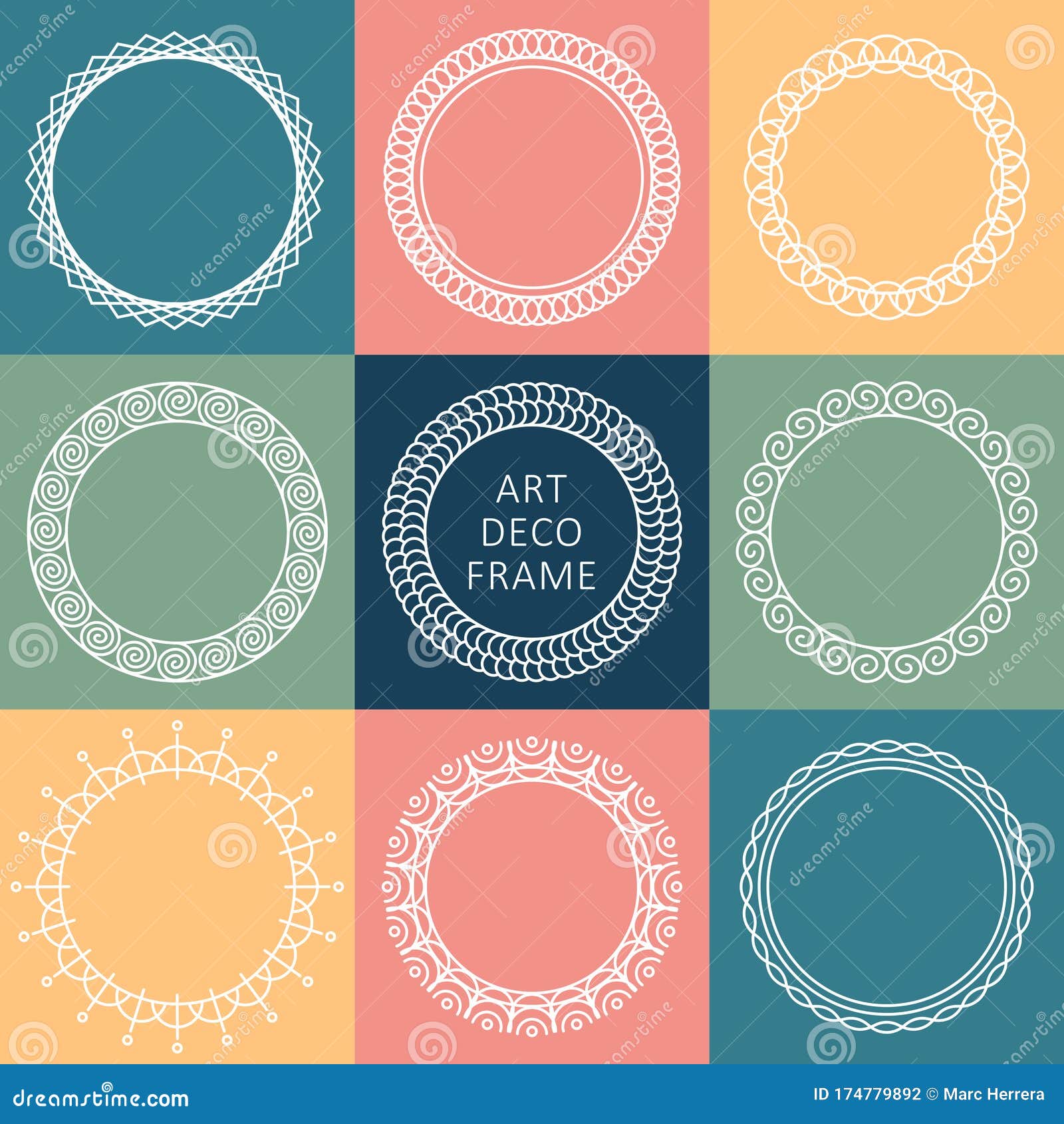 Cute Circle Frames Set Stock Photos - Download 7 Royalty Free Photos