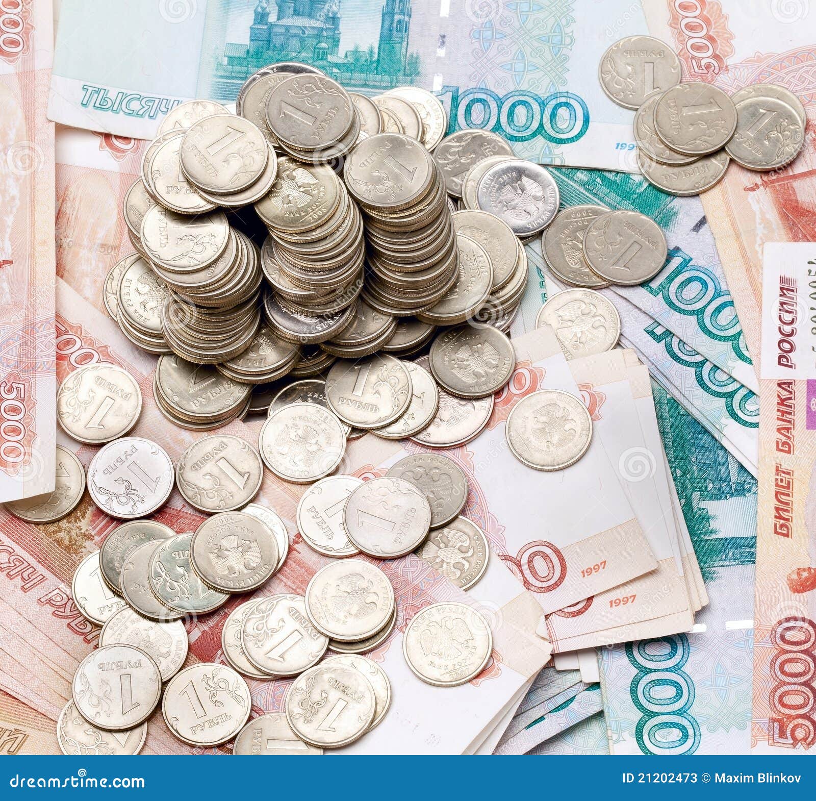 Variety of Coins and Banknotes Stock Image - Image of banking, monetary ...