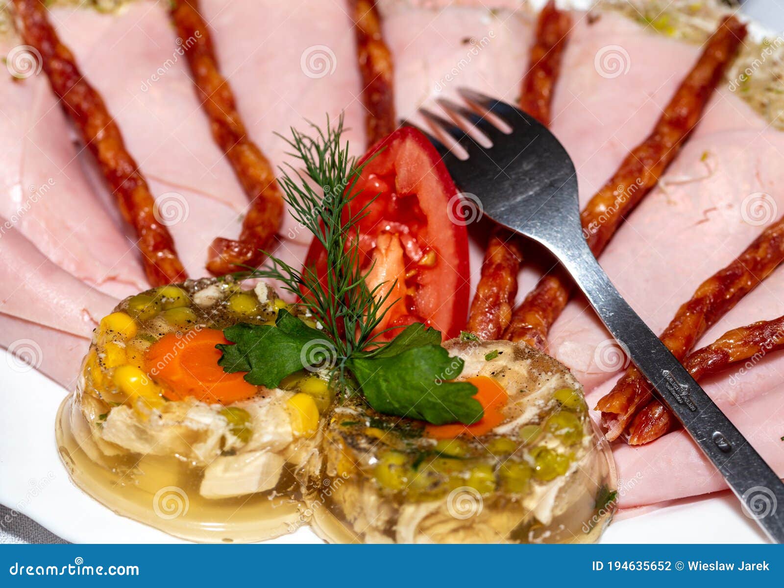 A Variety of Cold Snacks on the Table at Parties. Stock Photo - Image ...