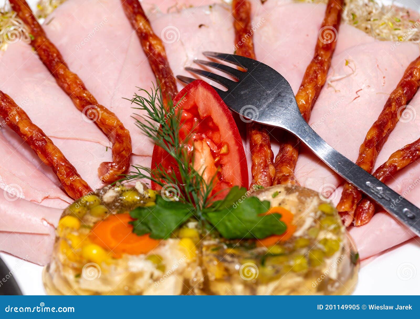 A Variety of Cold Snacks on the Table at Parties. Stock Image - Image ...