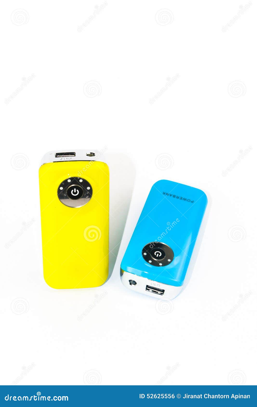 Variety color Power Bank stock photo. Image of energy - 52625556