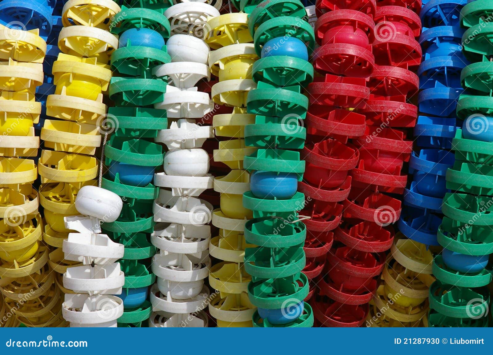 Variety of Colored Floaters Stock Photo - Image of swimming, limit ...