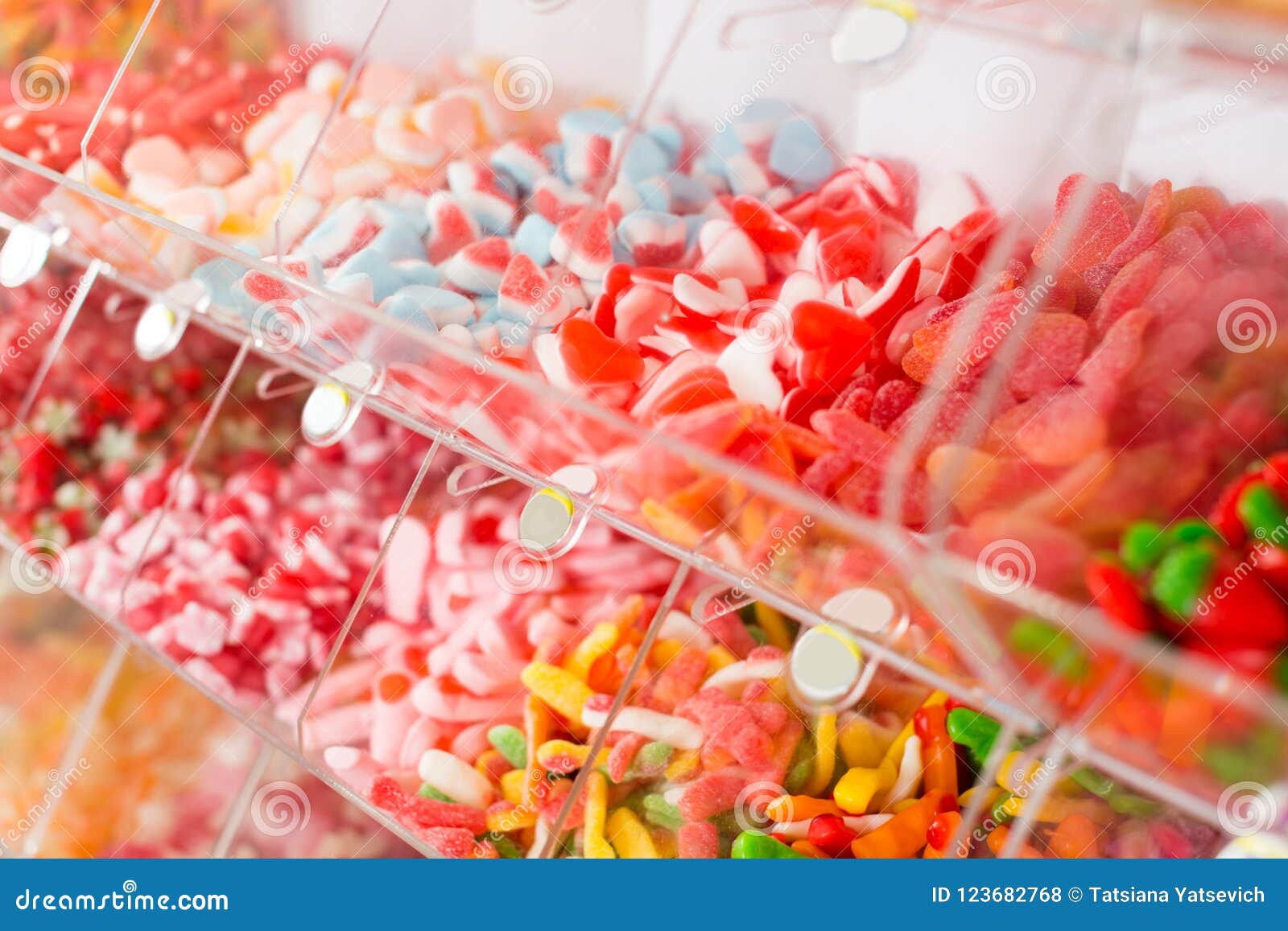 Colored Sweets on the Store Shelves Stock Photo - Image of color, food ...