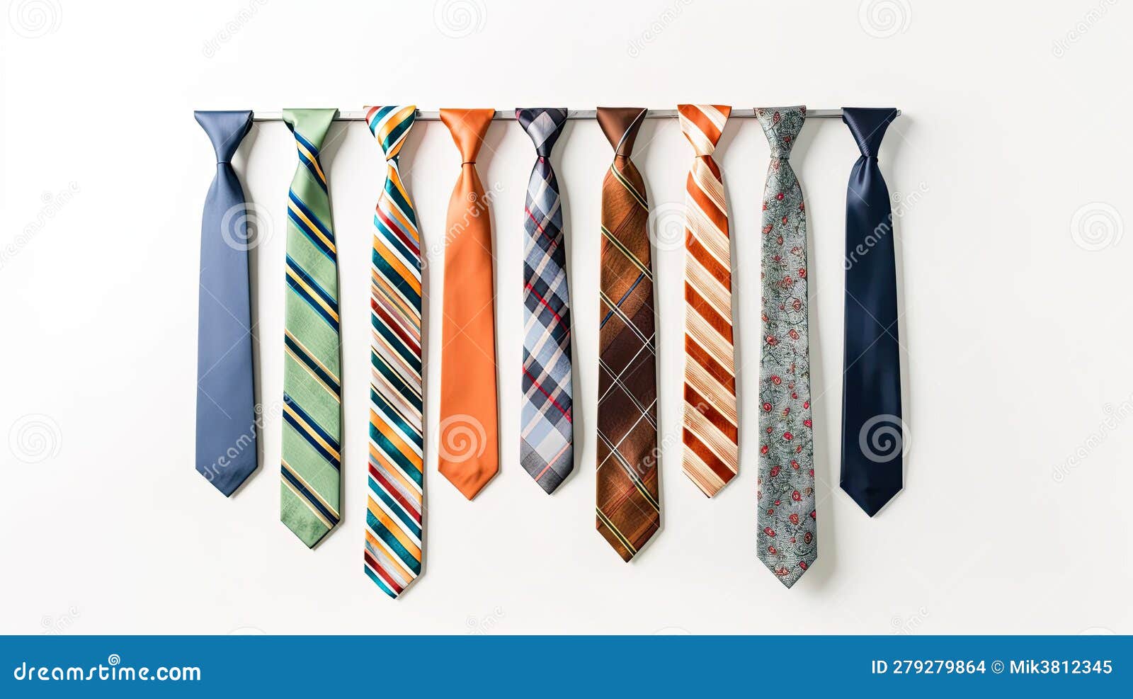 Variety of colored ties. stock illustration. Illustration of diversity ...