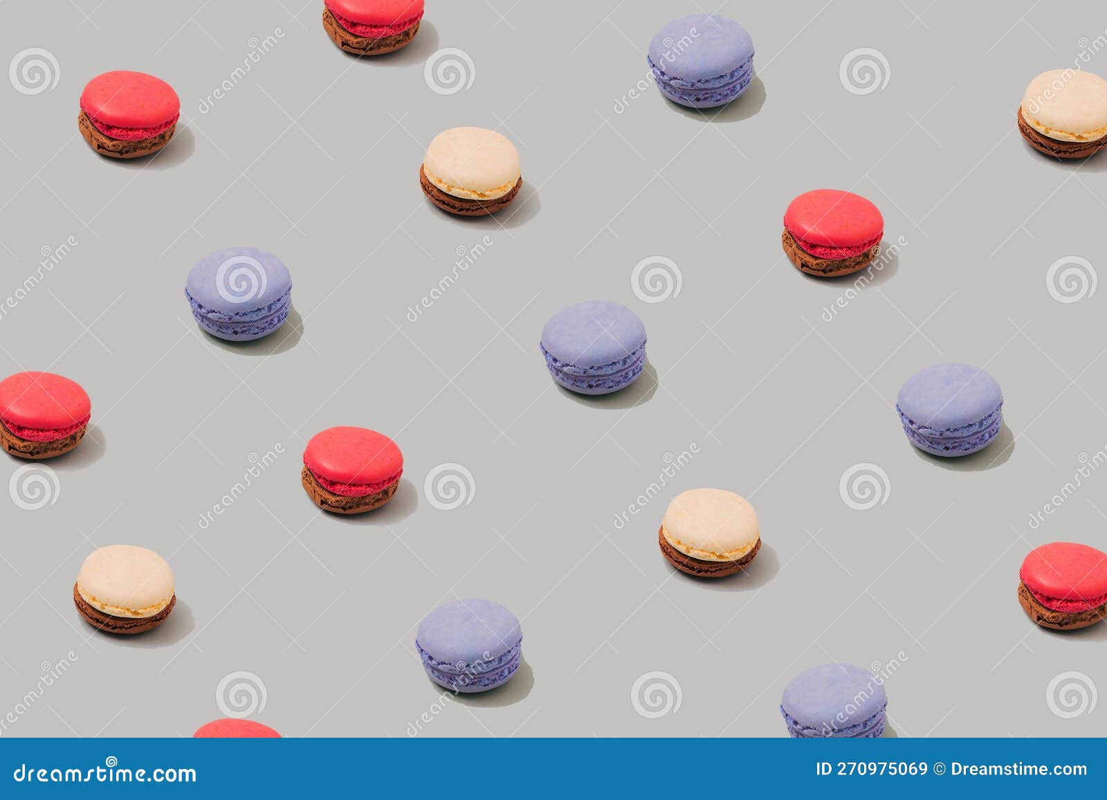 Variety of Colorful Macarons are Neatly Arranged in Multiple Rows on a ...