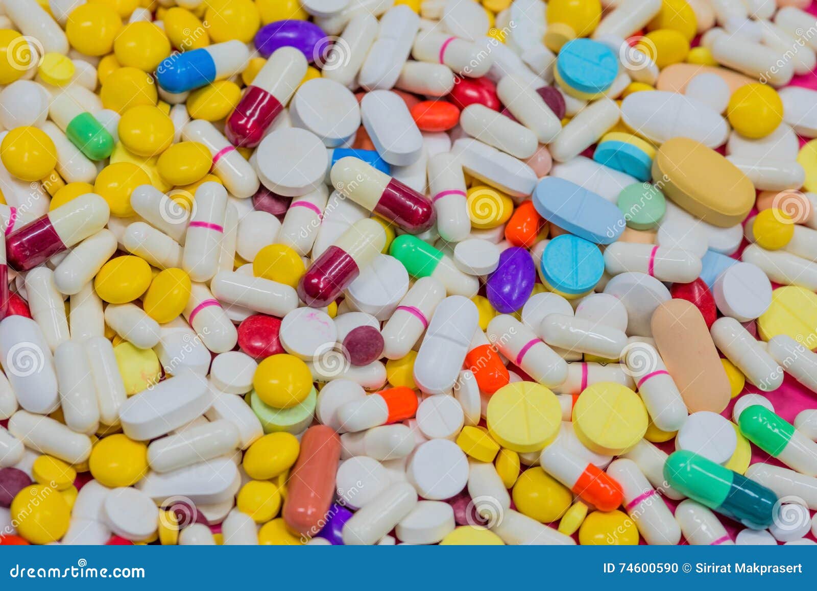 Variety of Colorful Medication . Stock Photo - Image of orderculture ...
