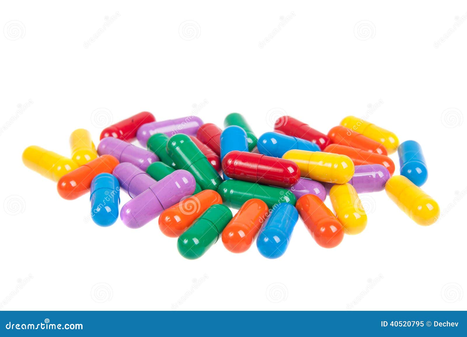 Variety of Colorful Pills Isolated Stock Image - Image of pharmacy ...