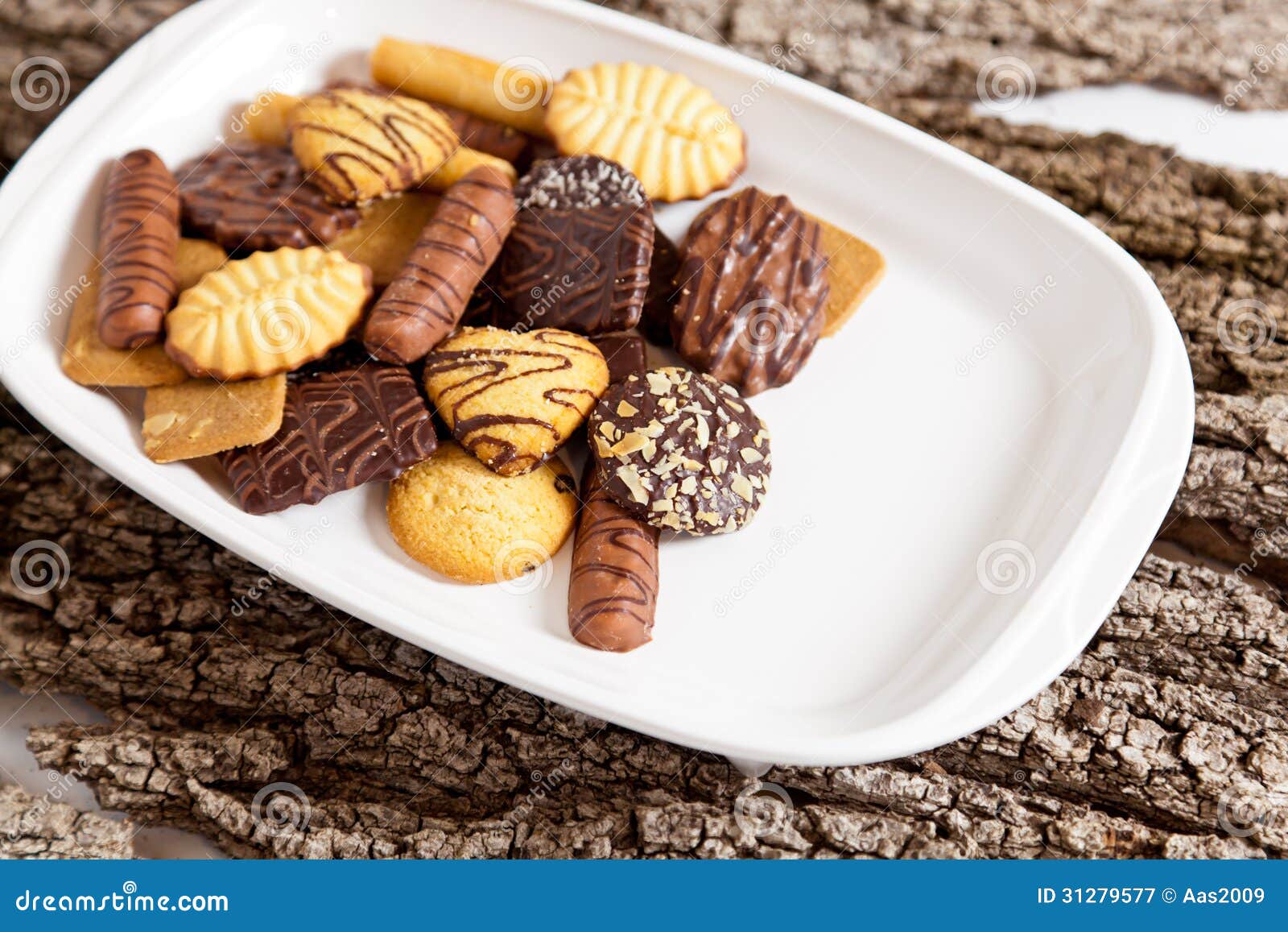 Variety of Cookies on Plate Stock Image - Image of plate, kitchen: 31279577