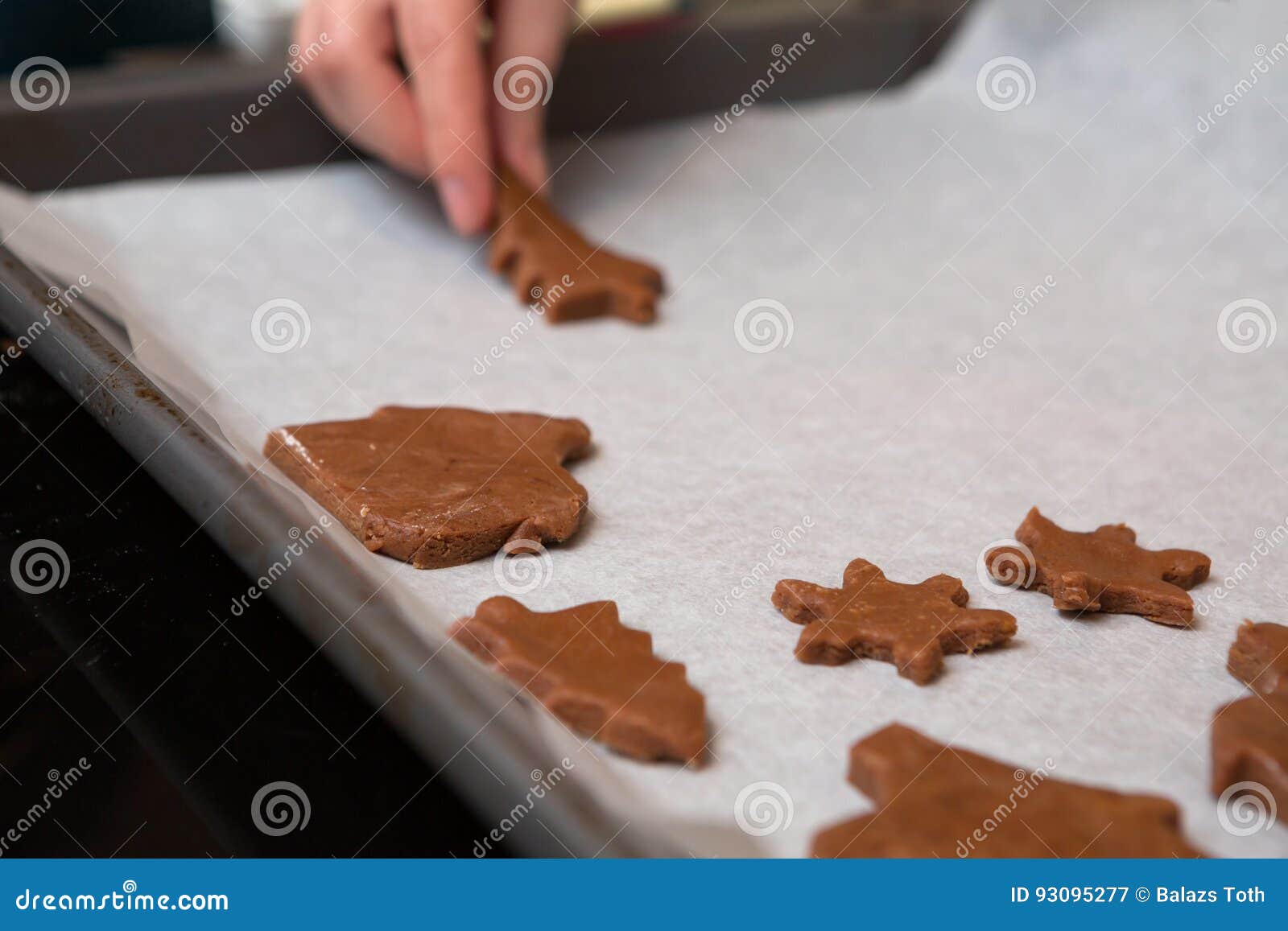 Variety of Cutout Cookie Shapes Stock Image - Image of scratch, father ...