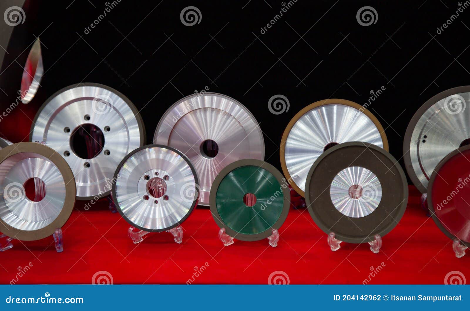 Variety diamond disc stock photo. Image of object, metal - 204142962