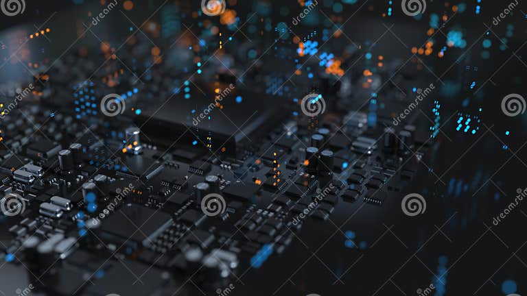 The Variety of Different Types of Chips and Electronic Components Stock ...