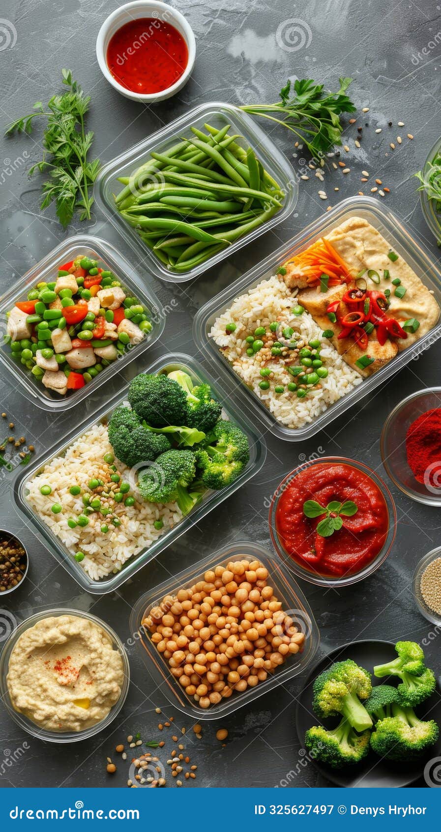 A Variety of Different Types of Food Spread Out on a Table, Showcasing ...