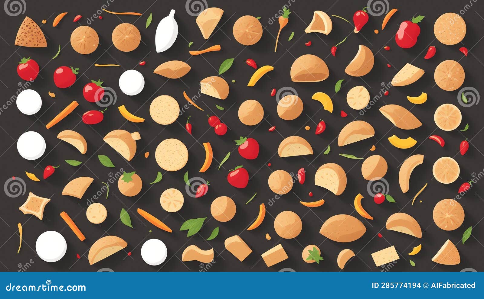 A Variety of Different Types of Potato Chips Stock Illustration ...