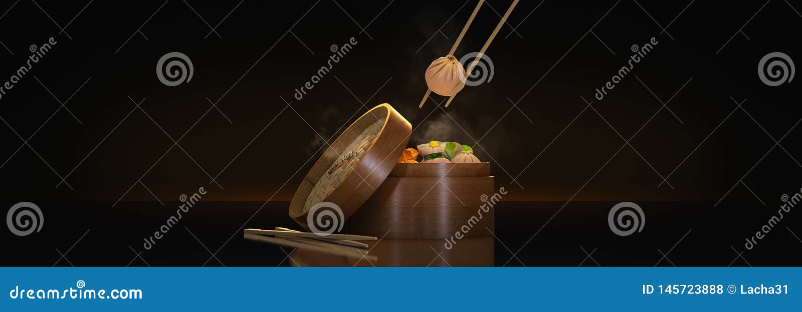 Dim Sum Variety In Bamboo Steamers Open Lids Royalty-Free Stock Photo ...