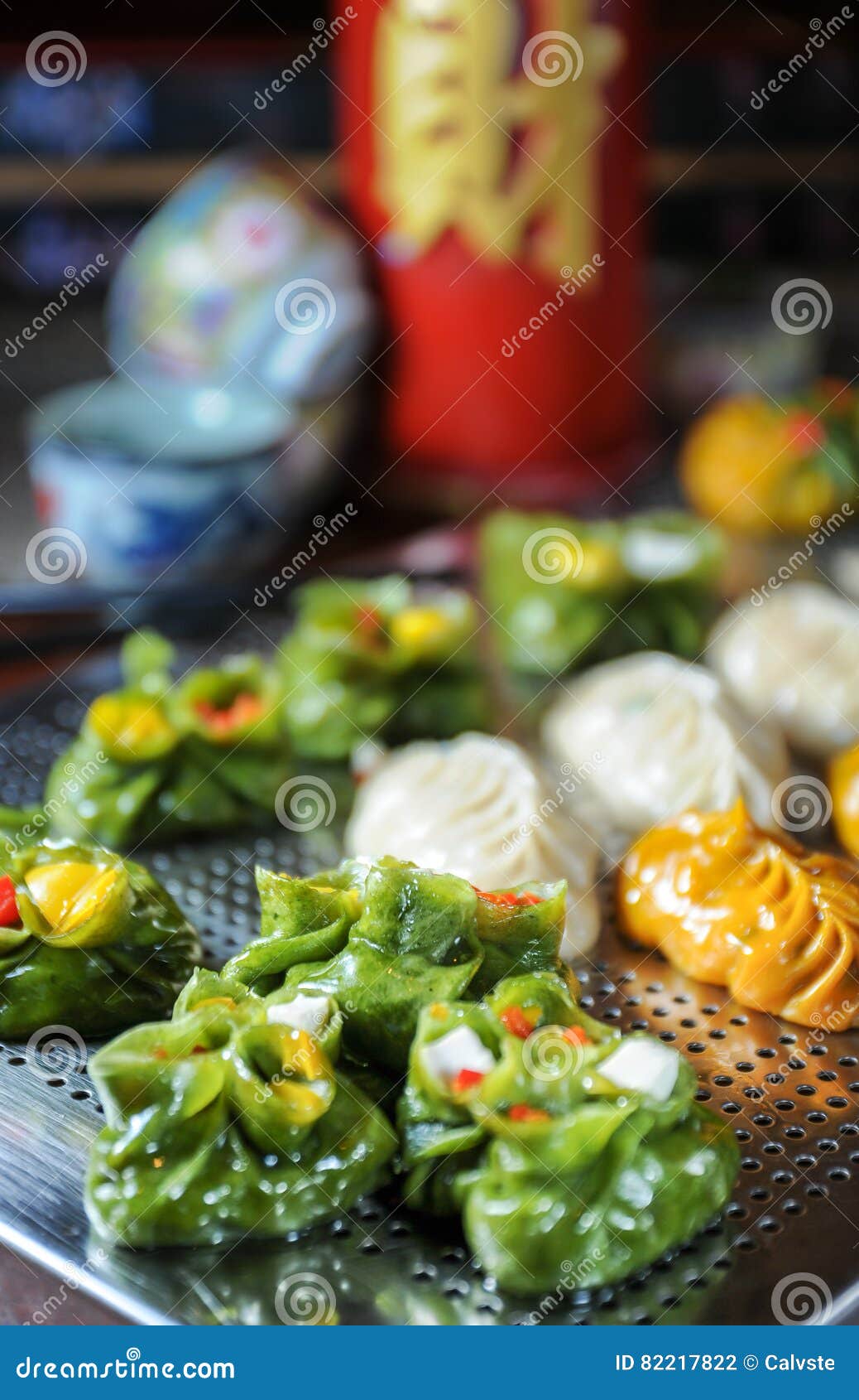 Variety of Dim Sum food stock photo. Image of lunch, fresh - 82217822