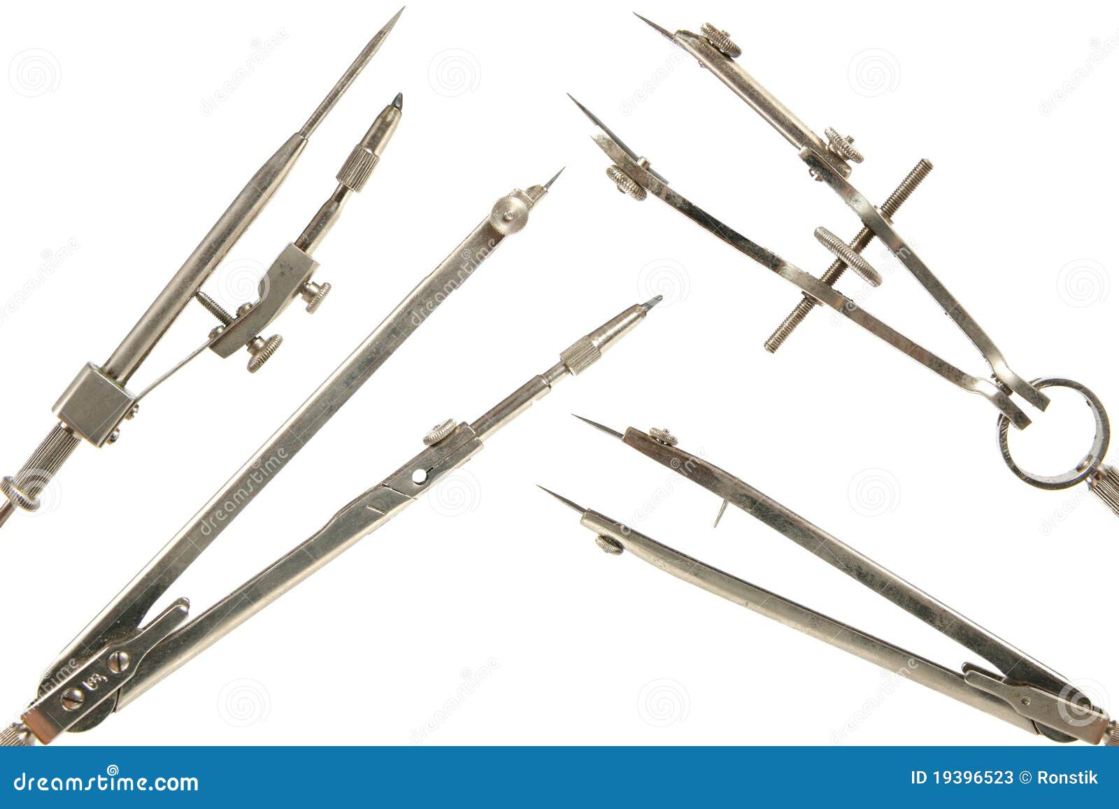 Variety of Drafting Dividers Stock Image - Image of designer ...