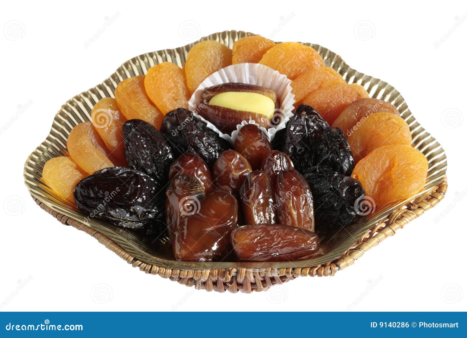 Variety of Dried Fruits on White Background Stock Photo - Image of ...