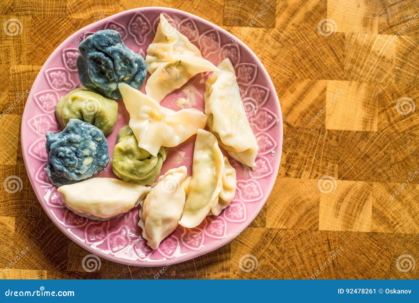 Variety of dumplings stock image. Image of chinese, pelmeni - 92478261