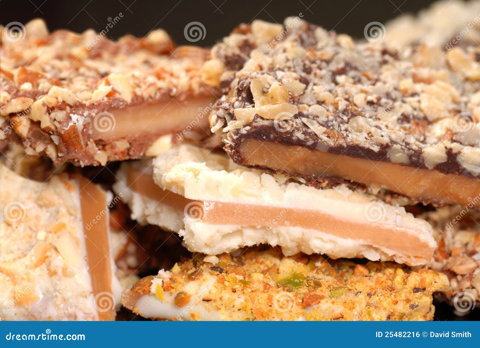 Variety of English Toffee stock photo. Image of close - 25482216