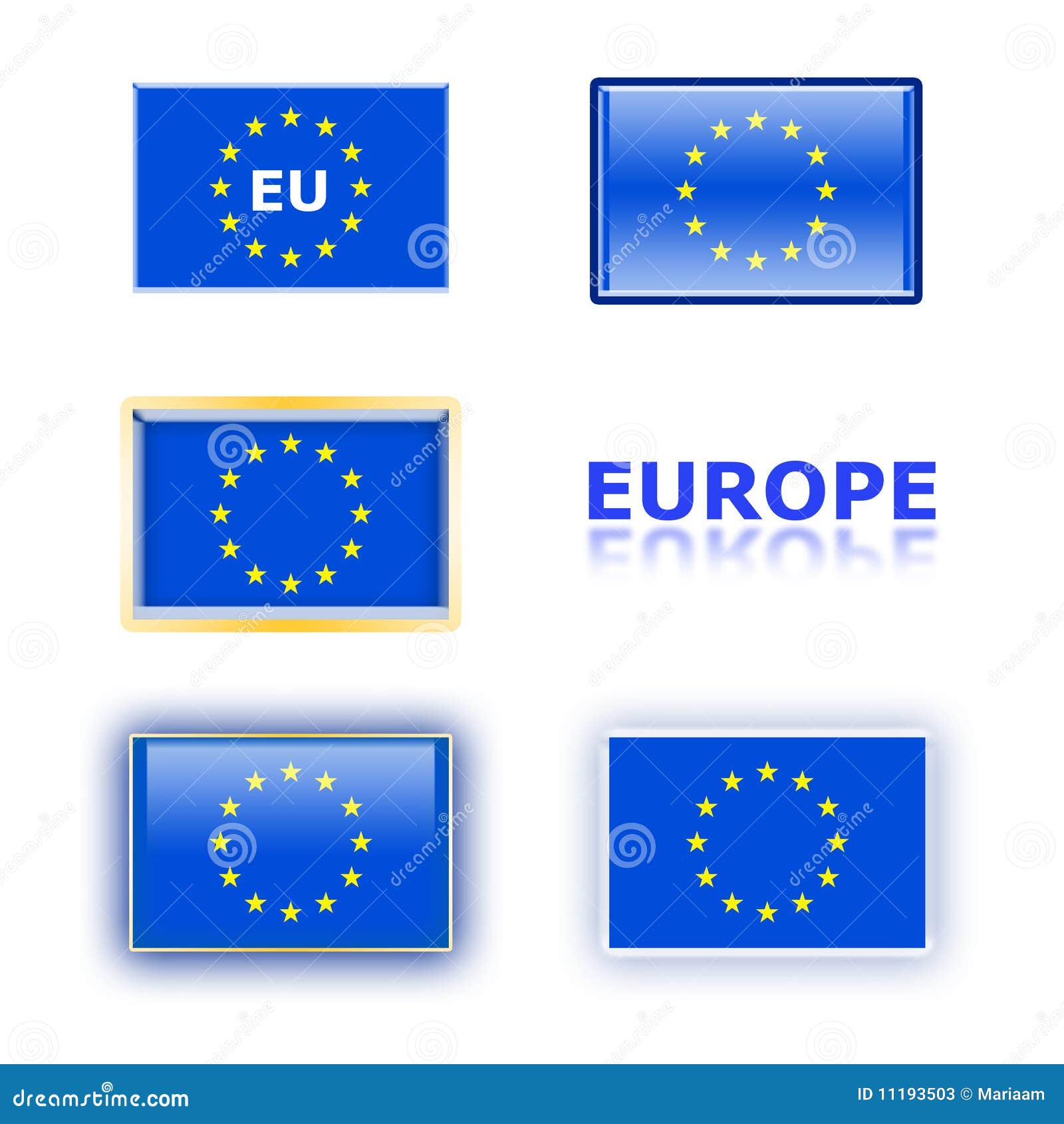 Variety of eu flags stock illustration. Illustration of travel - 11193503