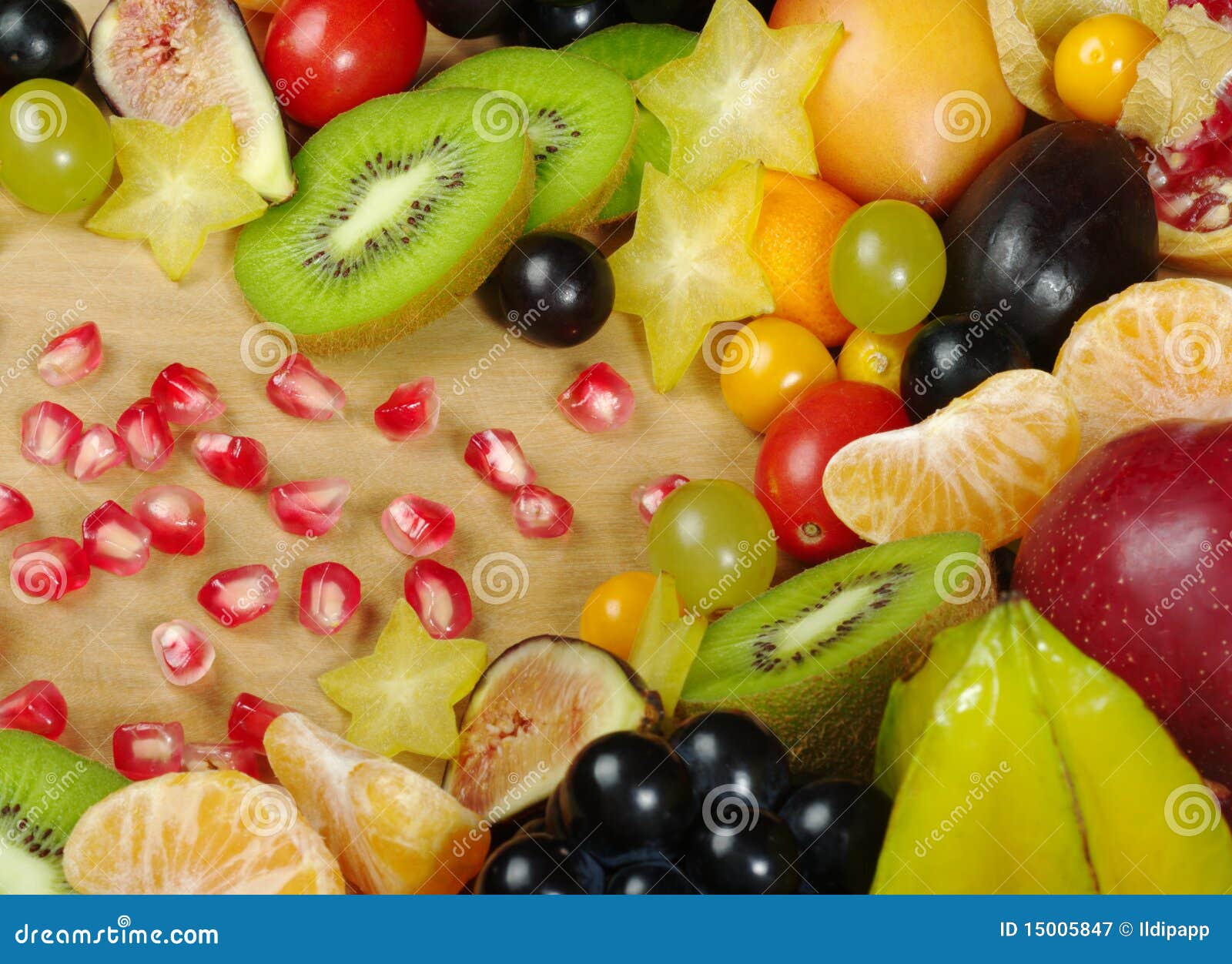 Variety of Exotic Fruits stock image. Image of colorful - 15005847