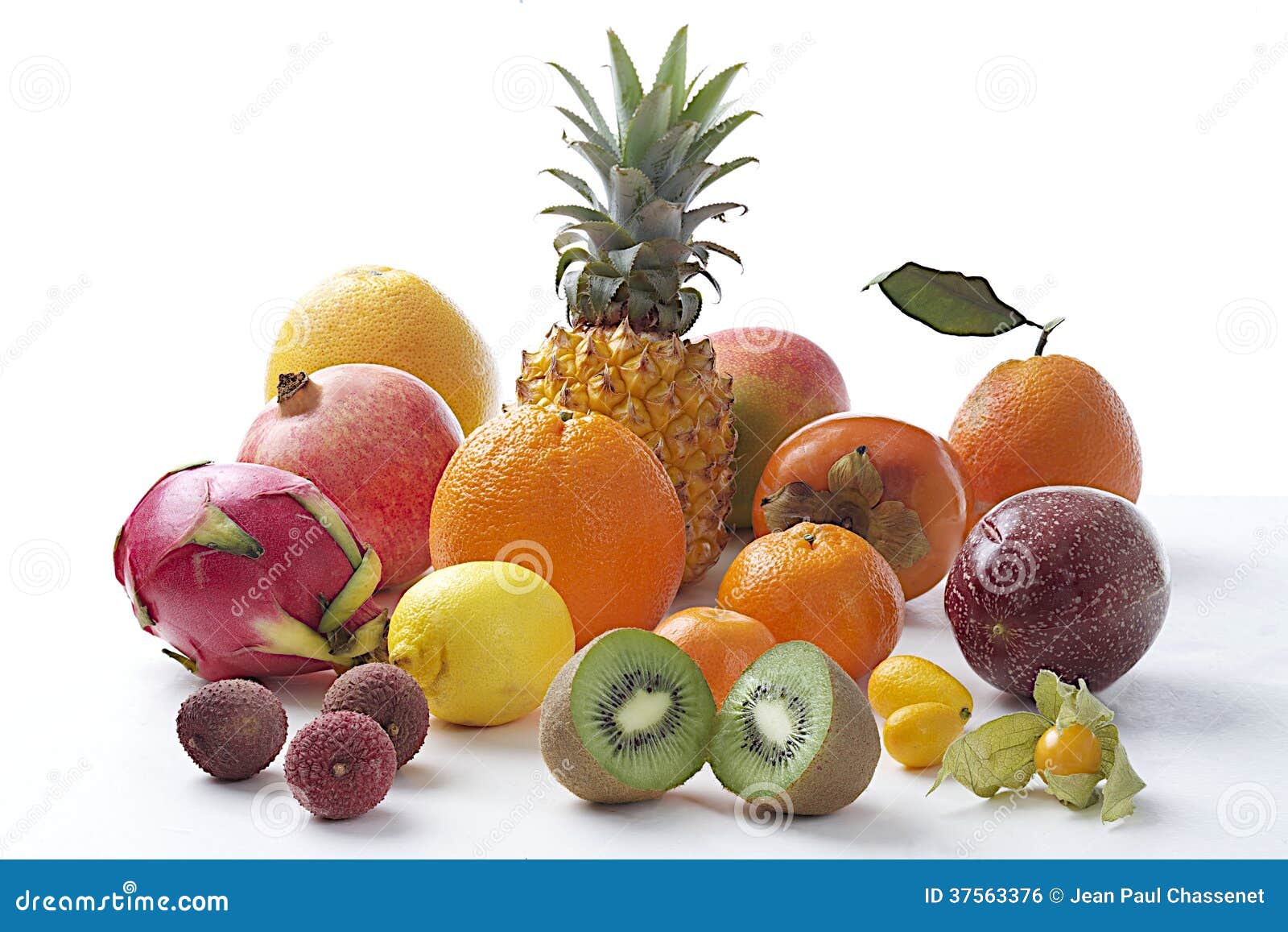 Variety of exotic fruits stock photo. Image of nutrition - 37563376