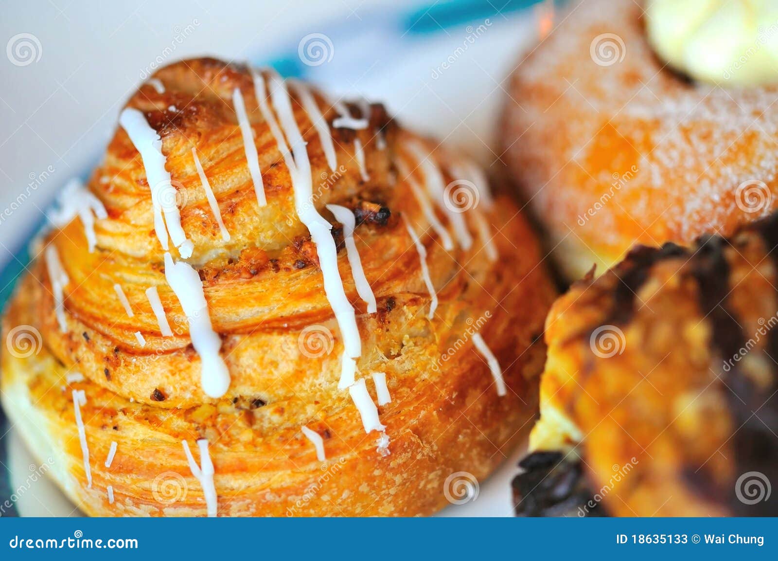 Variety of fresh pastry stock image. Image of pastry - 18635133