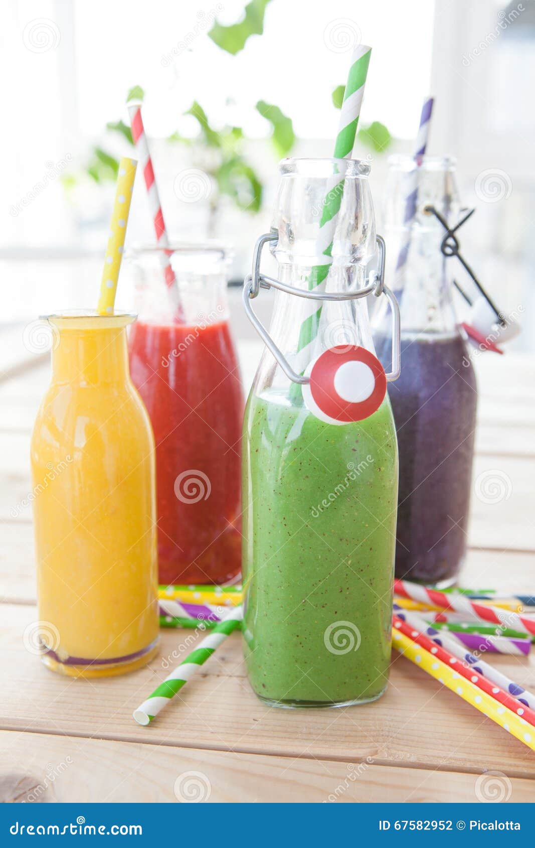 Variety of fresh smoothies stock photo. Image of lassi - 67582952
